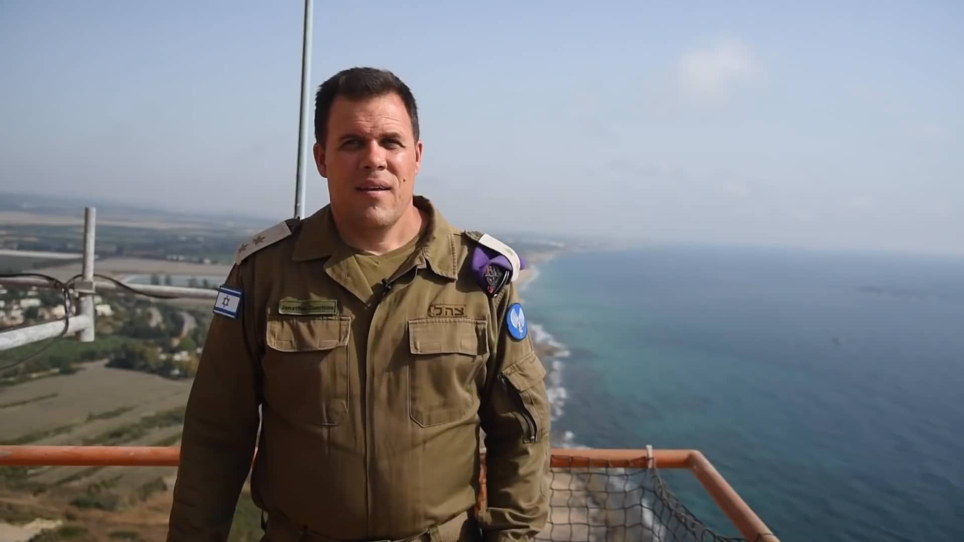 Lt. Col. Jonathan Conricus Reports From Israel’s Northern Maritime ...
