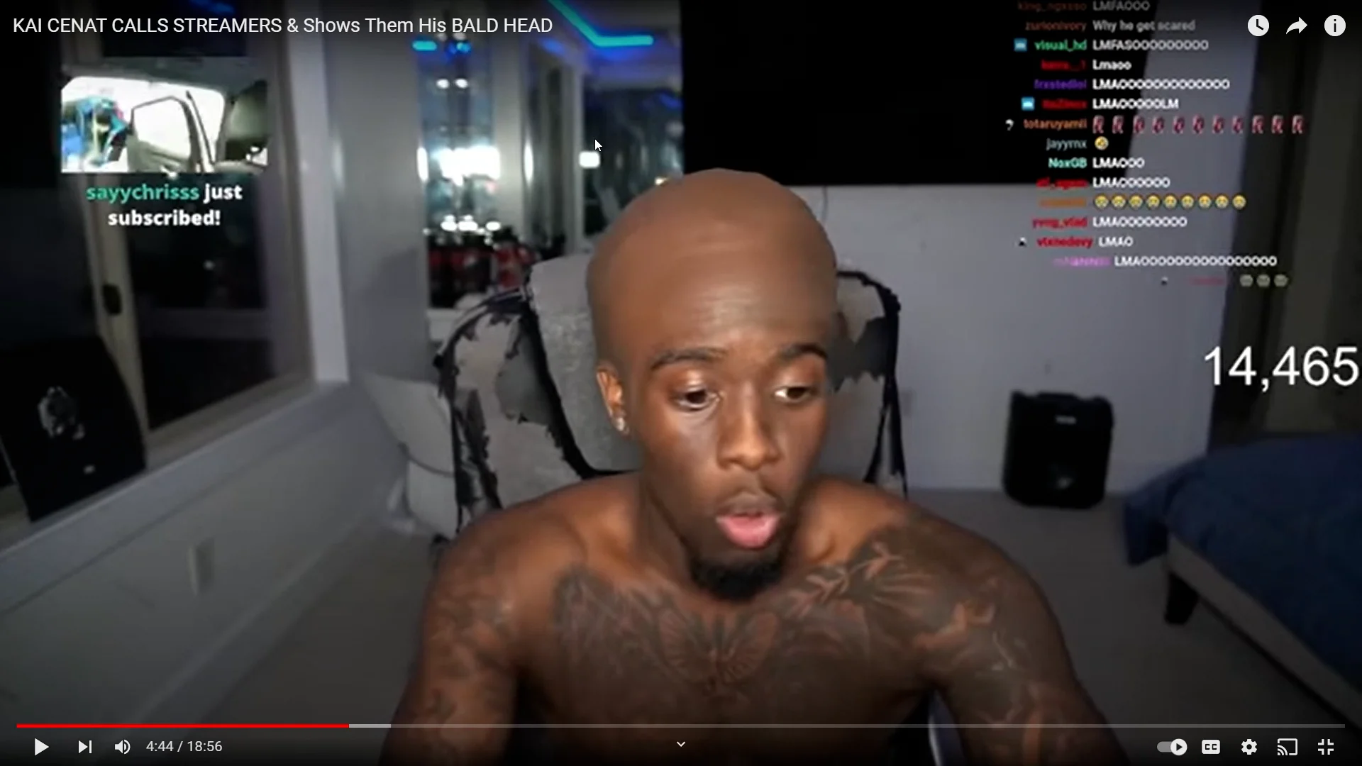 (34) KAI CENAT CALLS STREAMERS & Shows Them His BALD HEAD - YouTube ...