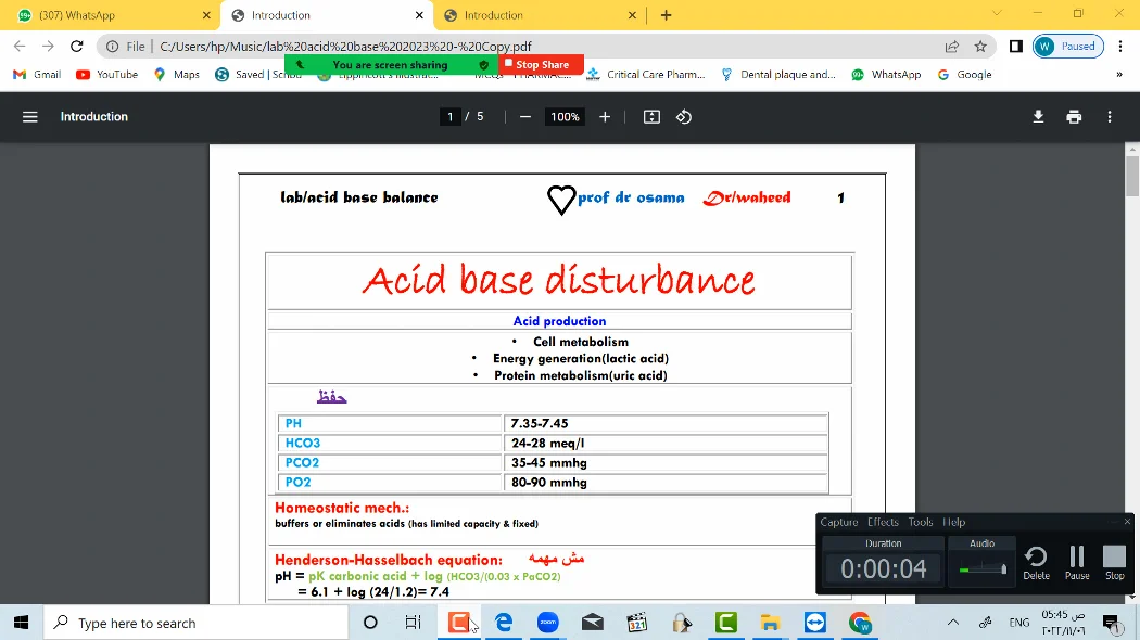 Lab Acid base dr osama 2023 on Vimeo