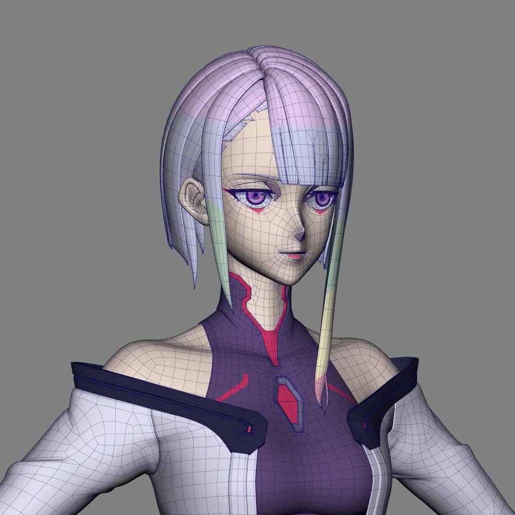 Lucy Fanart Model Wireframe on Vimeo