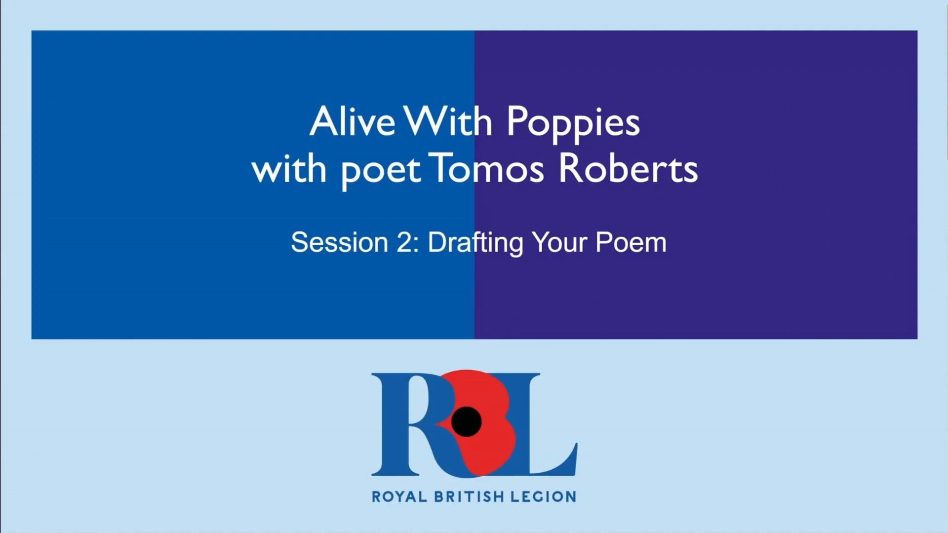 Alive With Poppies Webinar 2 - Drafting Your Poem