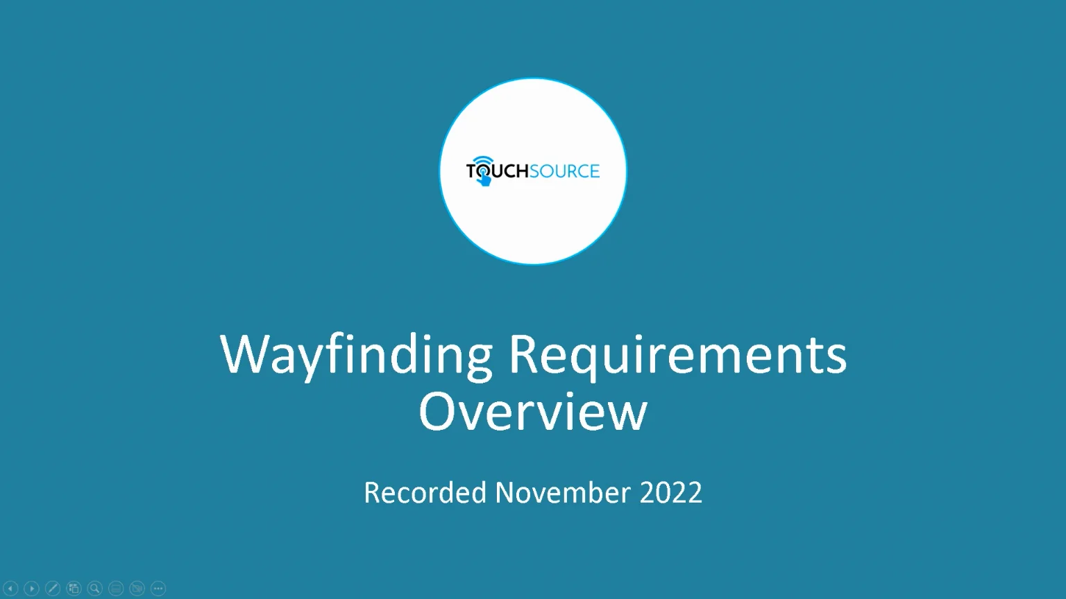 Wayfinding Requirements Overview | TouchSource on Vimeo