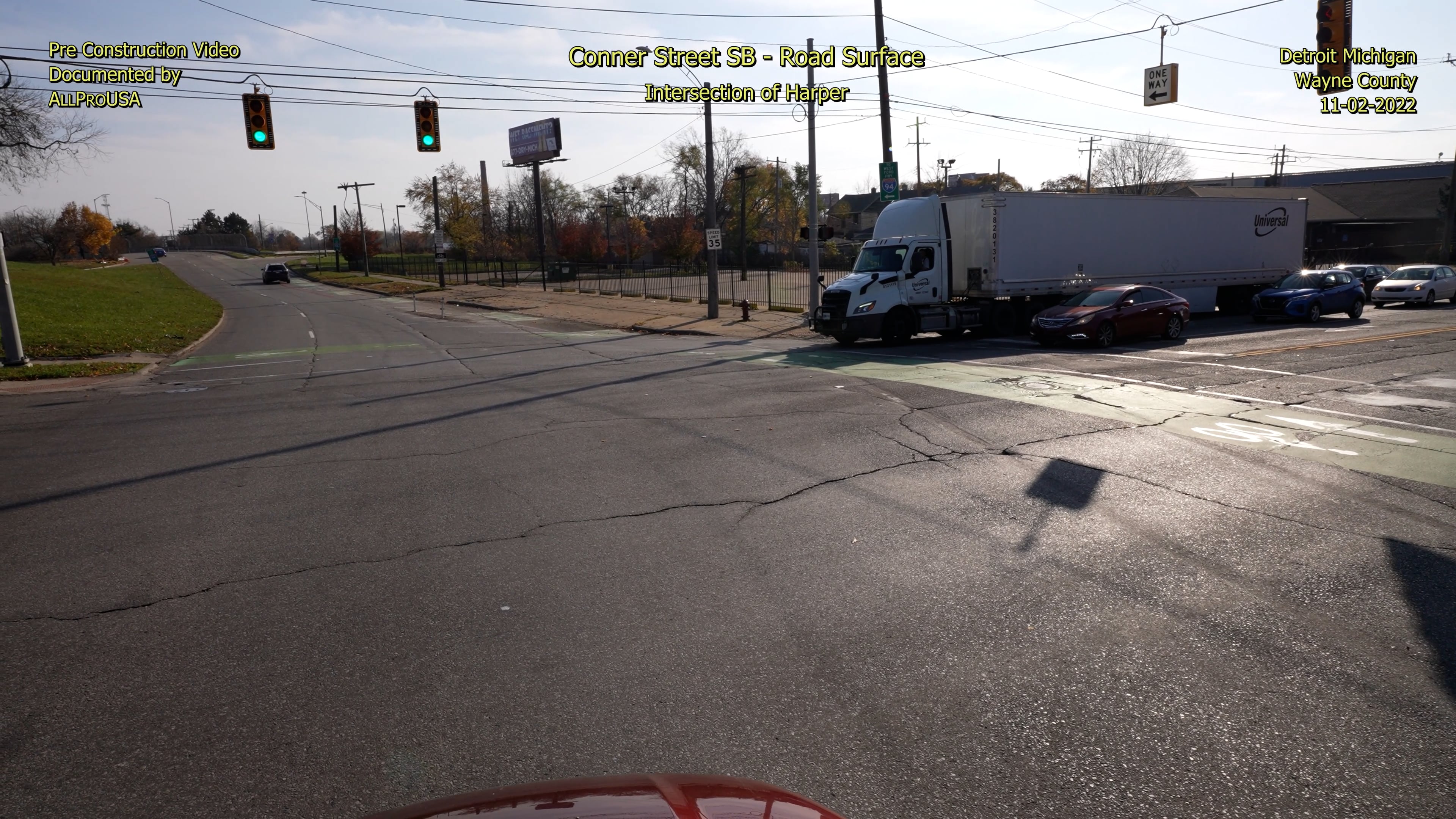 Conner Street SB - Road Surface - Harper to Jefferson on Vimeo