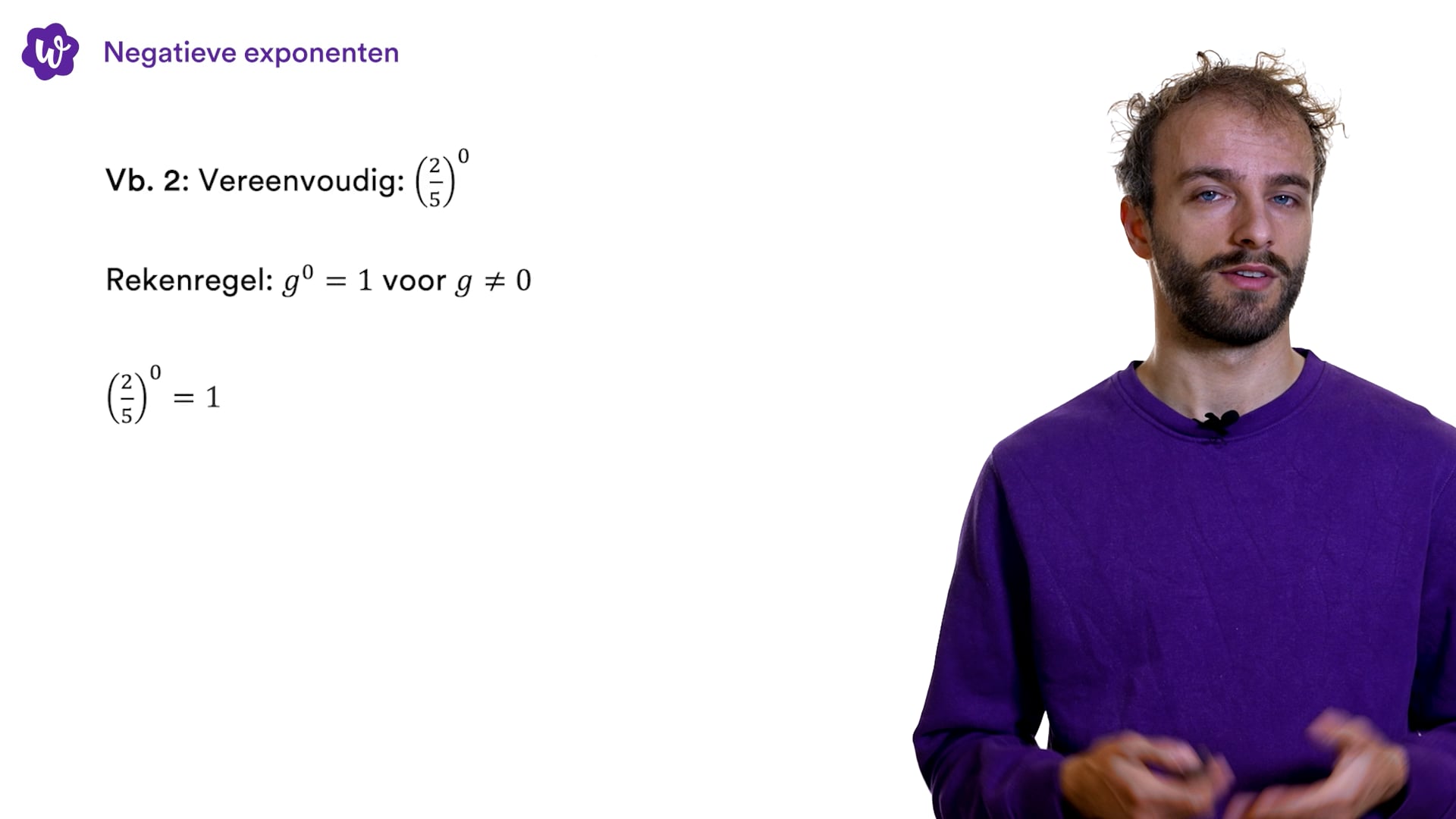 Negatieve exponenten (Wis B) oefenen | StudyGo