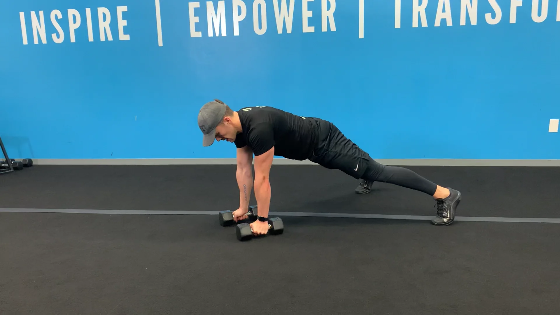 High Plank Weighted Front Raise on Vimeo