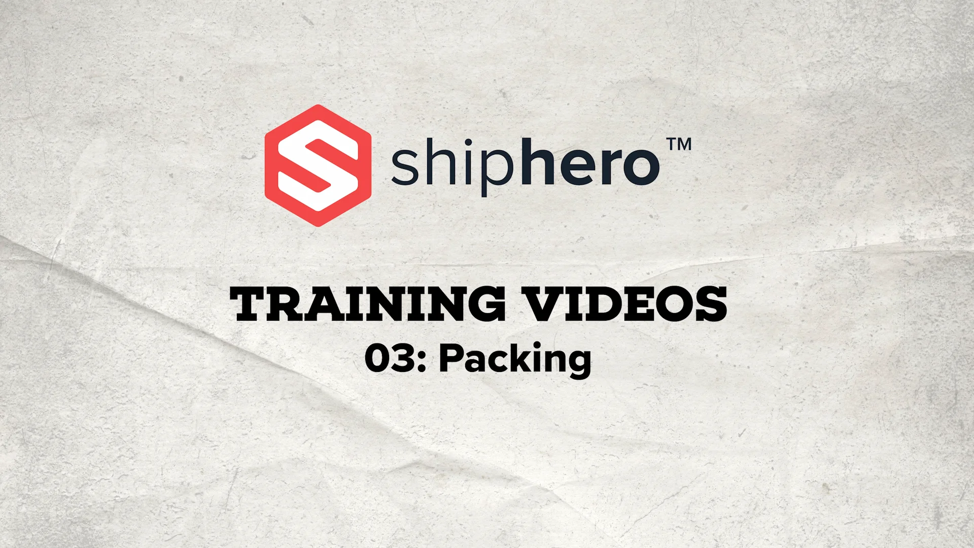 ShipHero Warehouse Training - English_Packing with Noah_Training Video on Vimeo