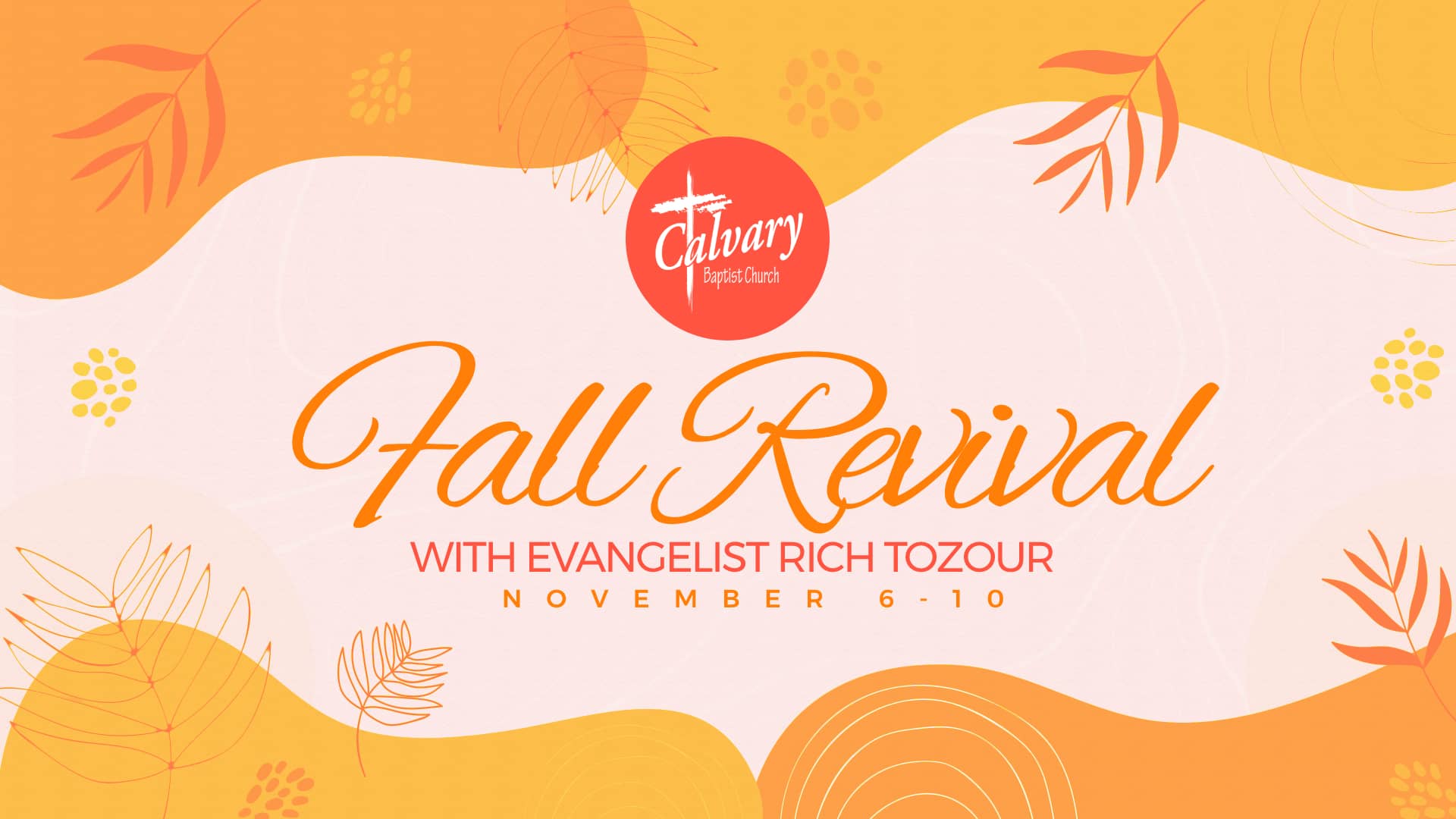 Fall Revival Meetings – The Bonds of Bitterness - Evangelist Rich ...