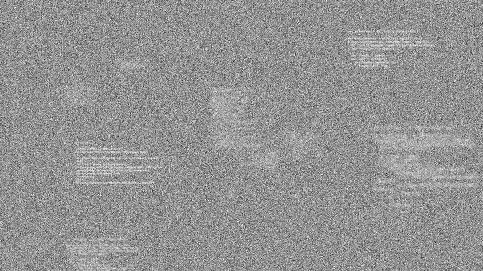 Digital animation of a television static screen with an alpha channel ...
