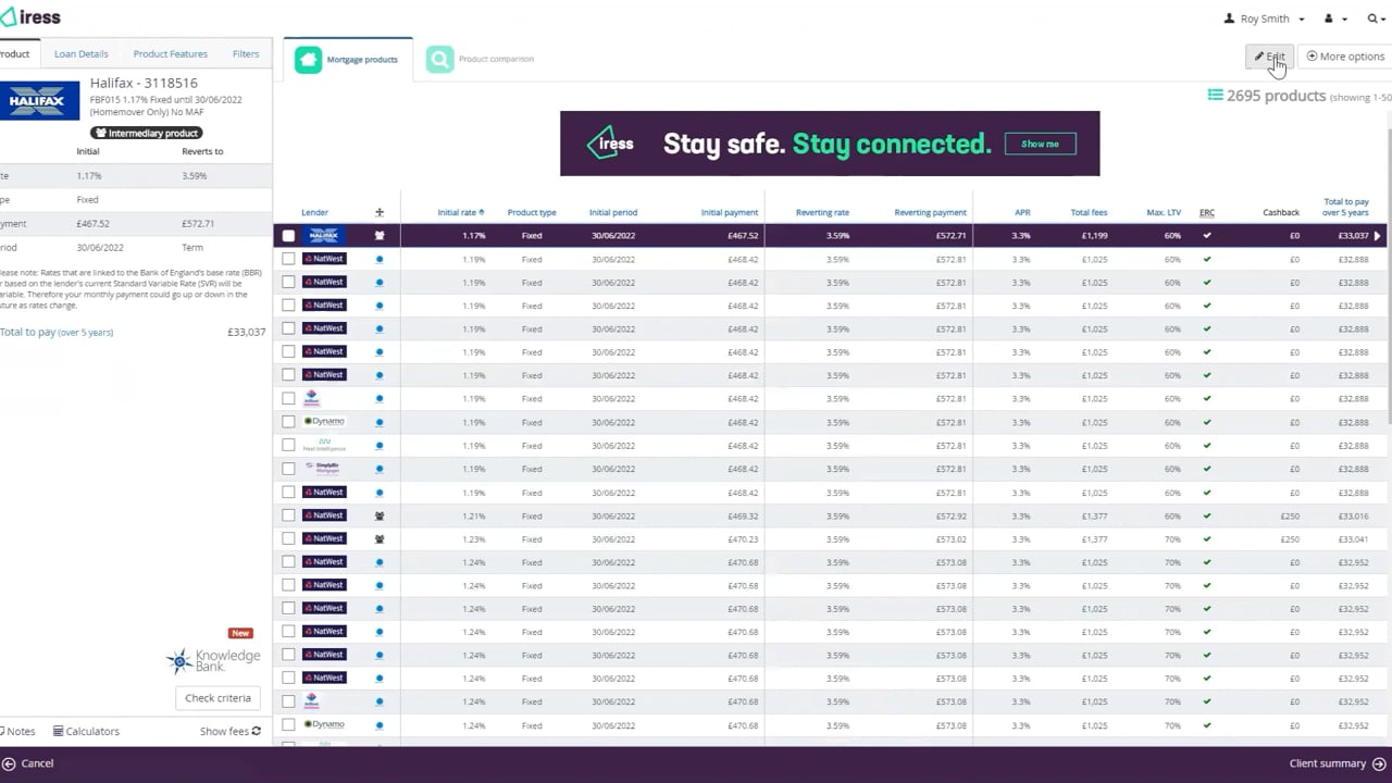 Mortgage Sourcing: Filters, preferences and comparisons - Iress Community