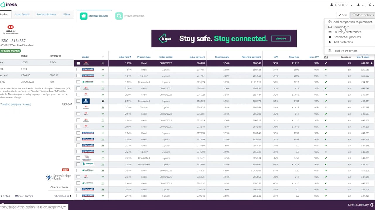 Mortgage Sourcing: Filters, preferences and comparisons - Iress Community