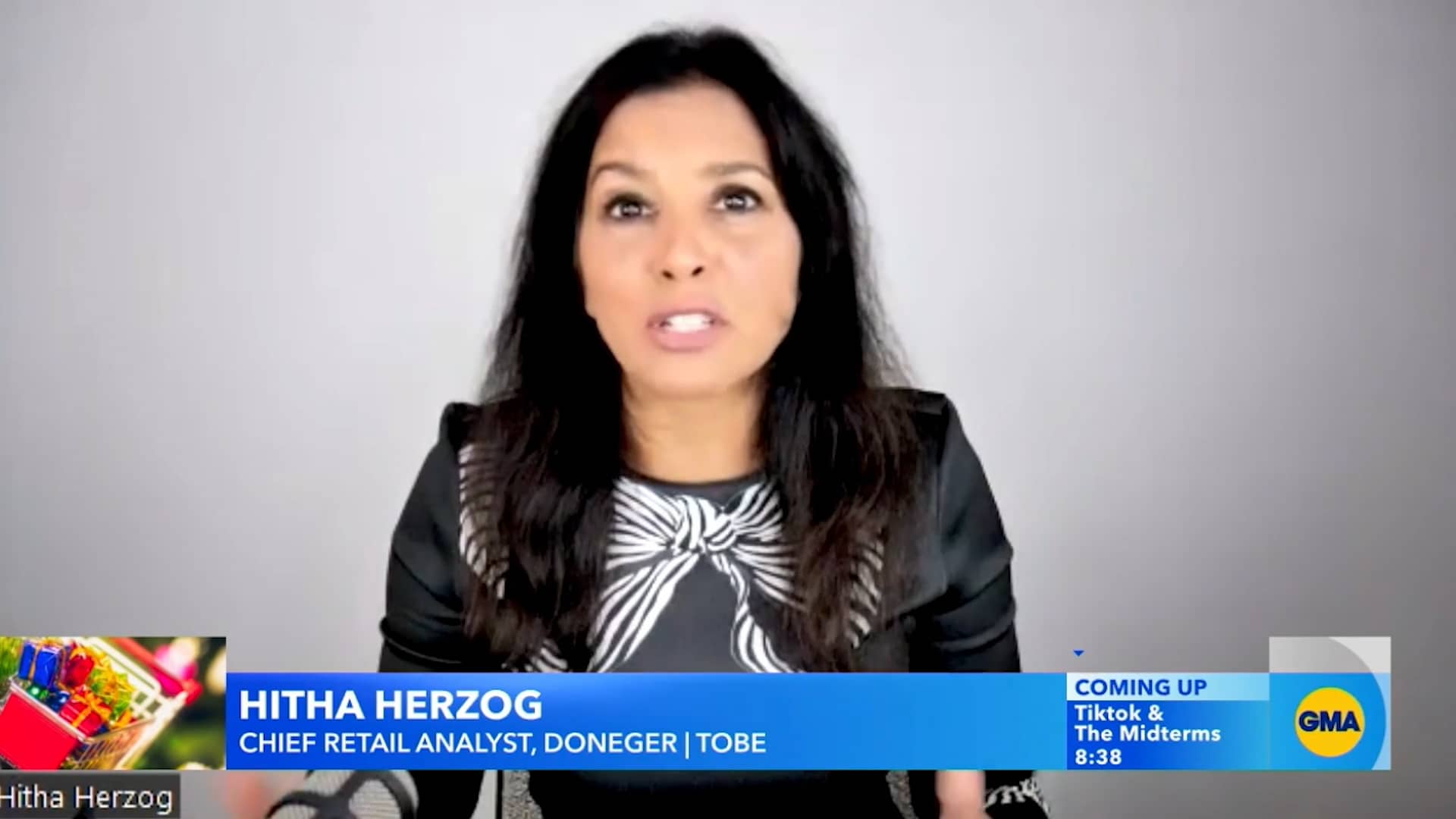 Retail Analyst Hitha Herzog joins Rebecca Jarvis on GMA on November 7th, 2022. on Vimeo