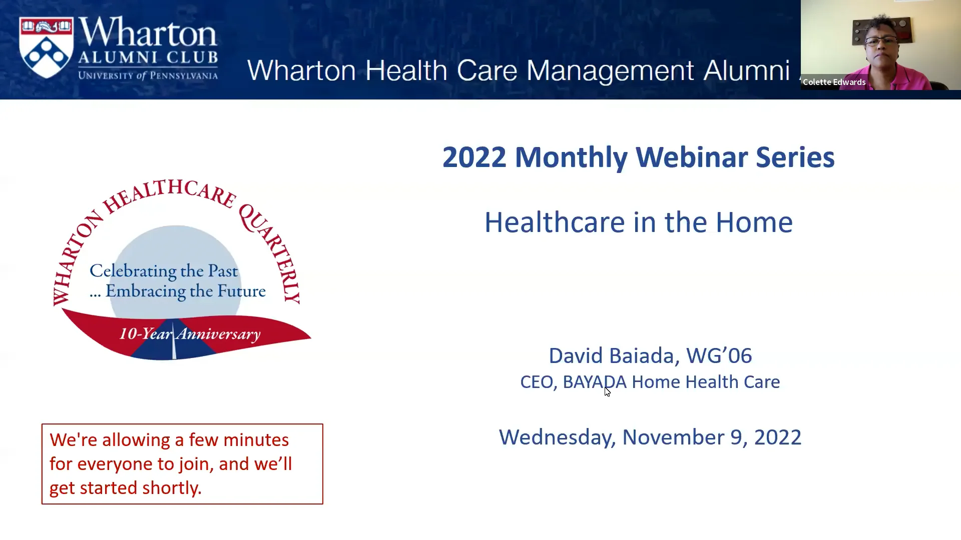 Webinar: Healthcare in the Home on Vimeo