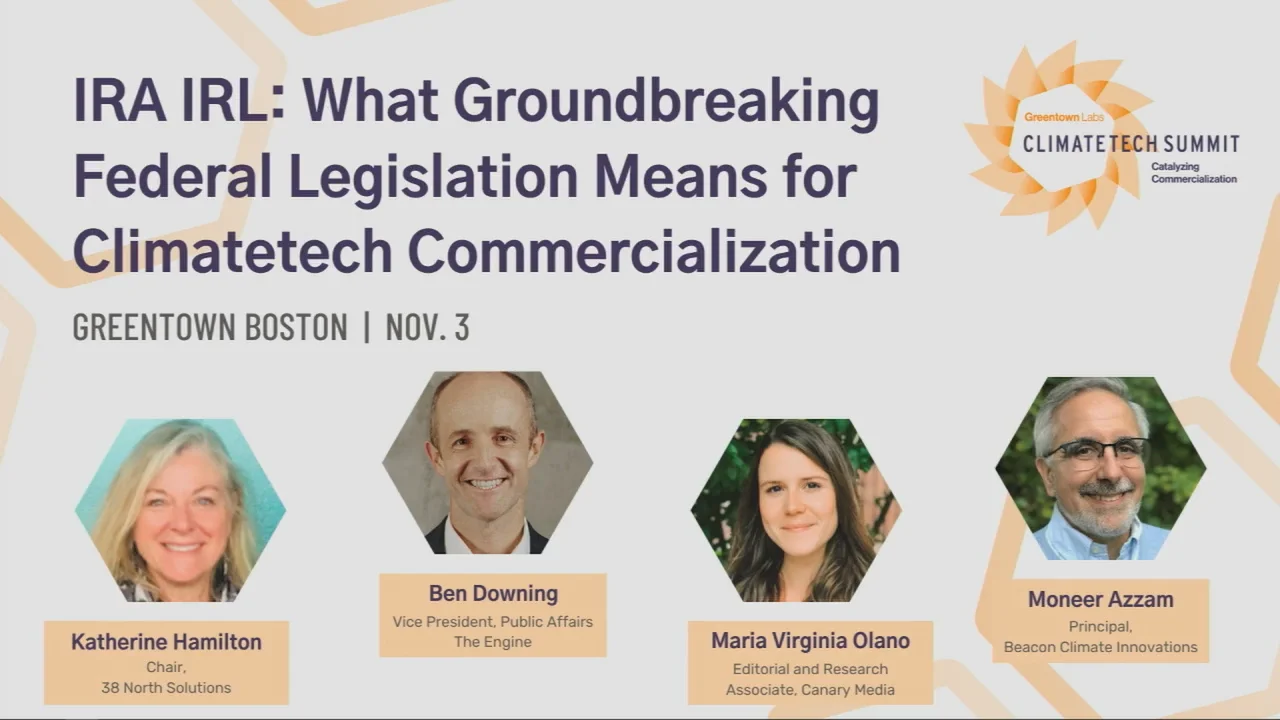 Nov. 3 IRA IRL: What Groundbreaking Federal Legislation Means for ...