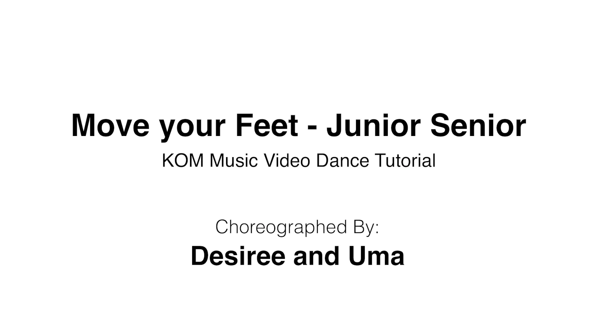 Move Your Feet_Dance Video on Vimeo
