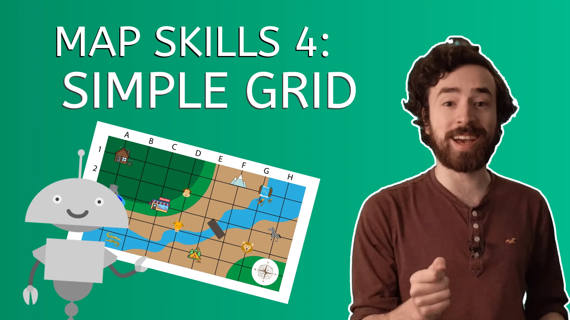 Map Skills 4: Simple Grid