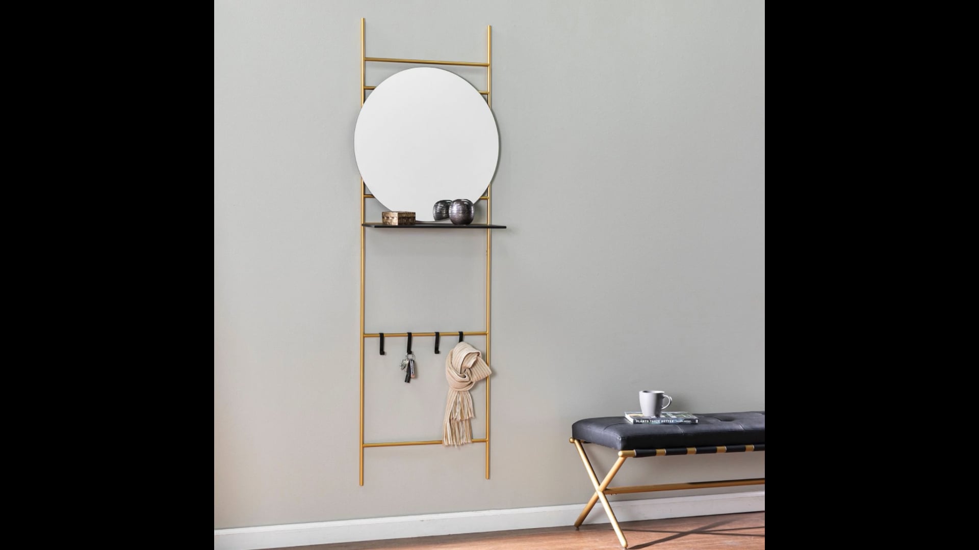 Cregg Hall and Entry Organizer - Contemporary - Hall Trees - by SEI | Houzz