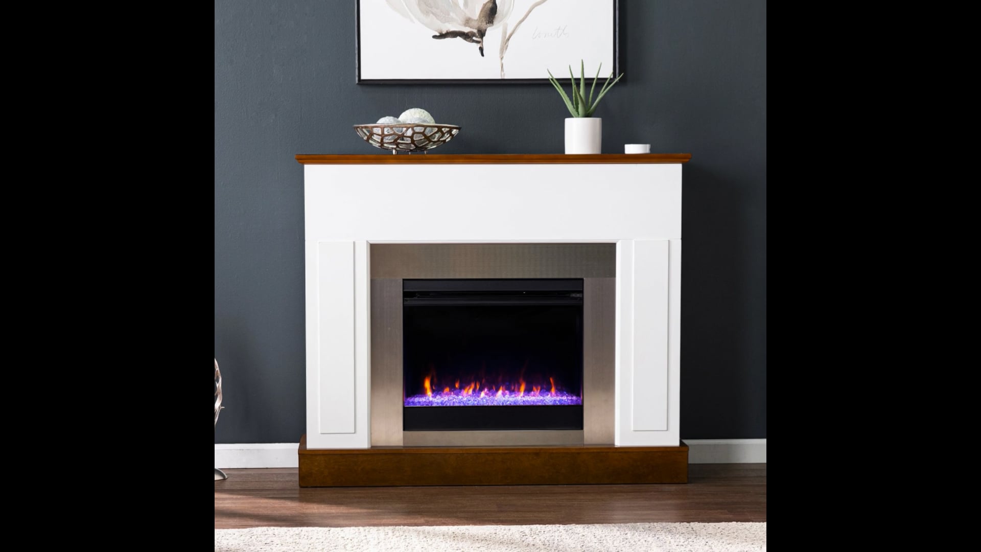 Trandling Color Changing Electric Fireplace - Transitional - Indoor ...