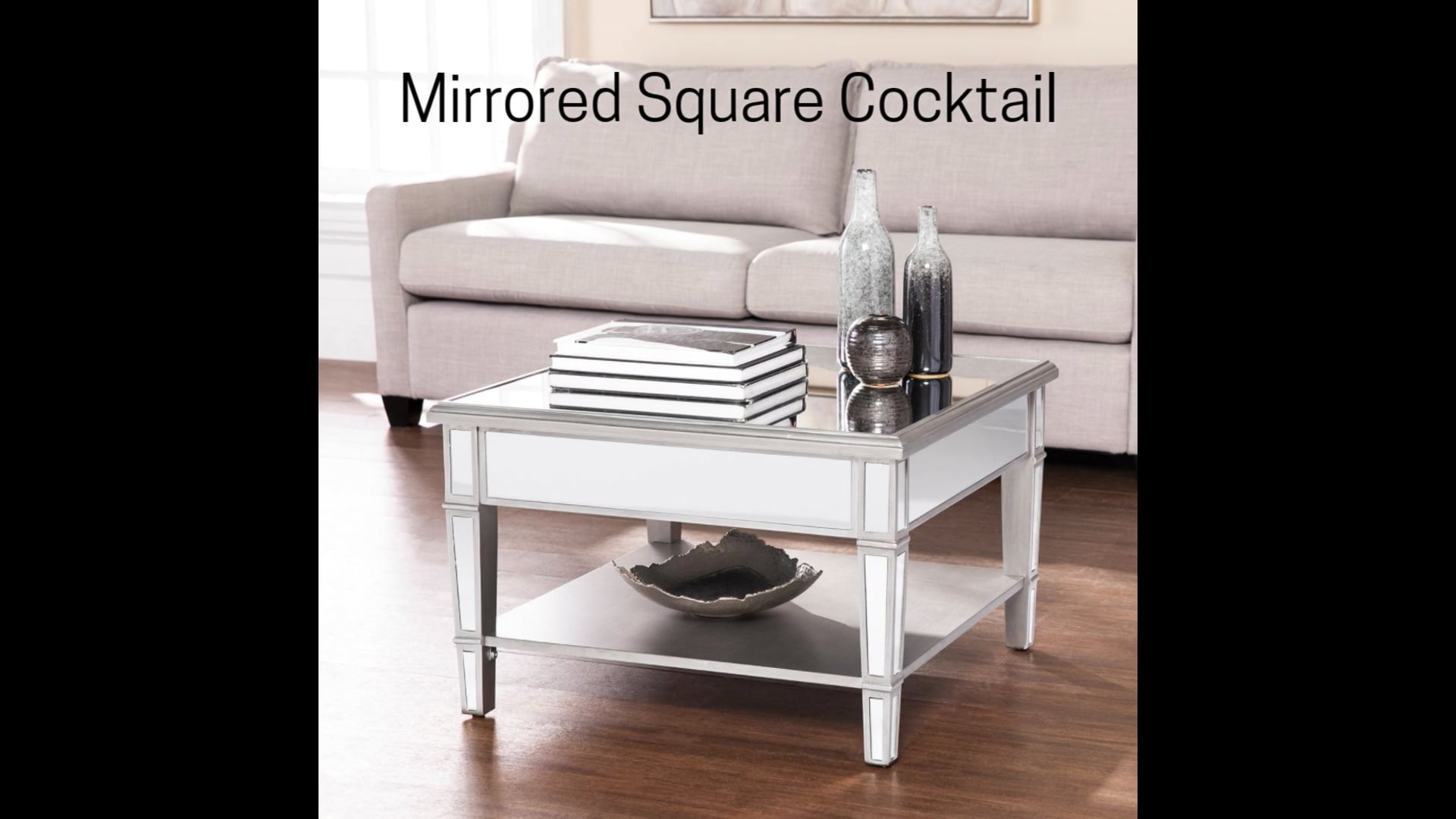 Dahlia Square Mirrored Cocktail Table - Transitional - Coffee Tables ...