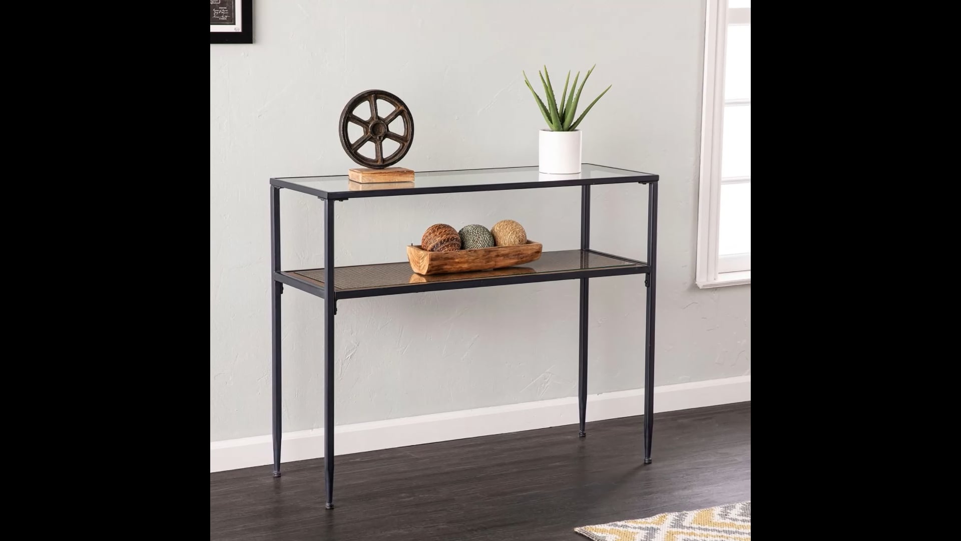 Sheringham Glass-Top Console Table - Tropical - Console Tables - by SEI ...