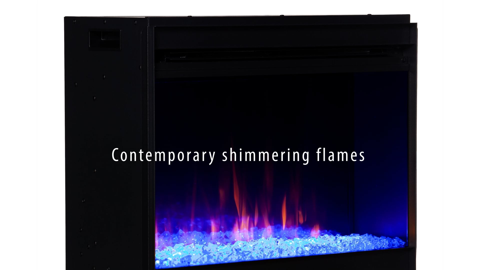 Tanda Color Changing Fireplace With Media Storage - Transitional ...