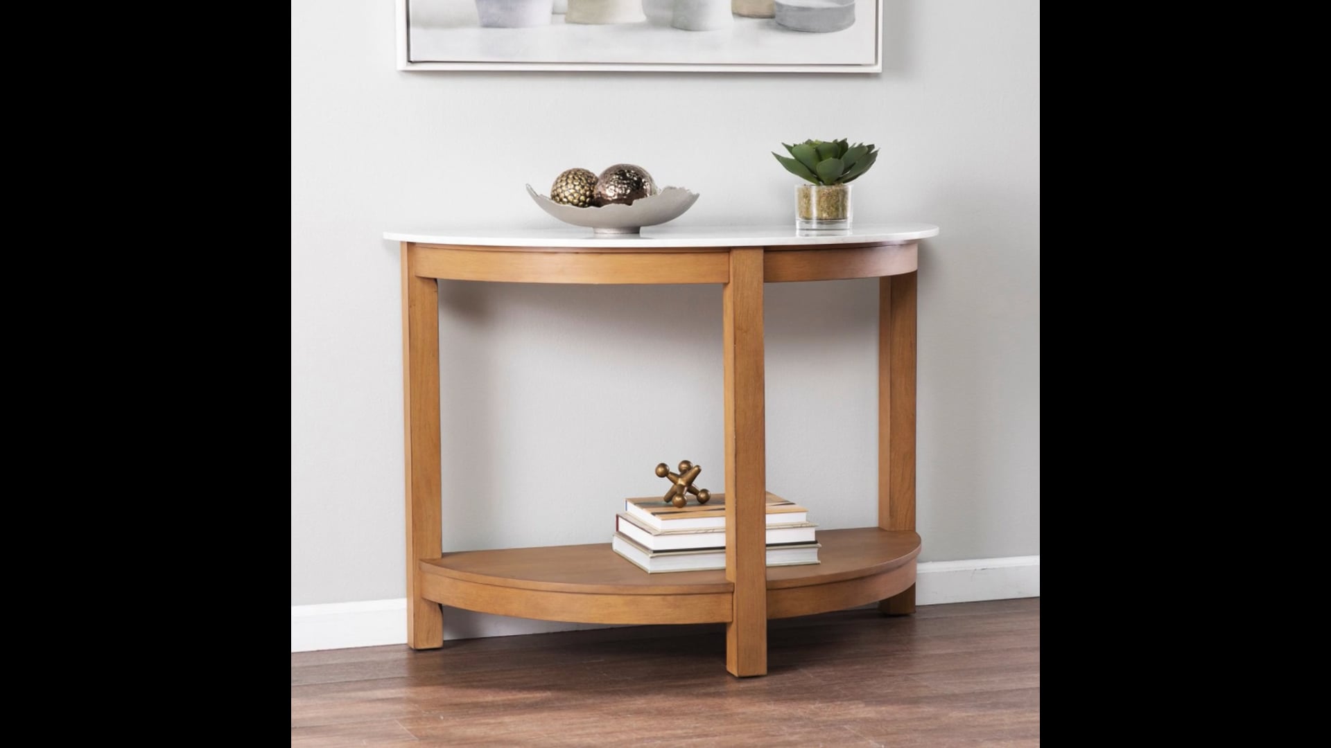 Sylvie Demilune Console Table - Transitional - Console Tables - by SEI | Houzz