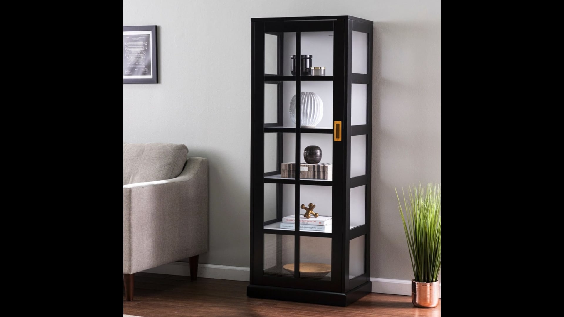 Melize Tall Curio Cabinet - Transitional - China Cabinets And Hutches ...