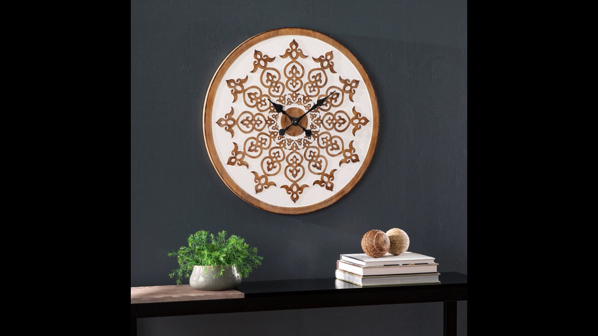 Crawley Round Wall Clock - Traditional - Wall Clocks - by SEI | Houzz