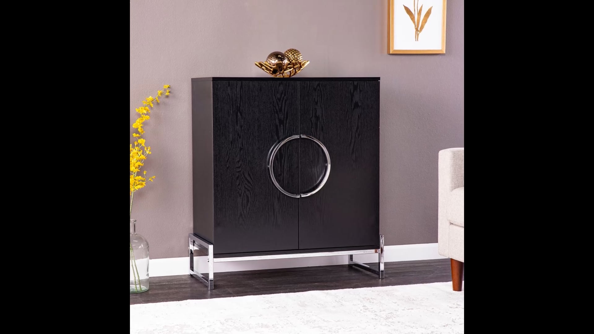 Bexley Double-Door Bar Cabinet - Contemporary - Wine And Bar Cabinets ...