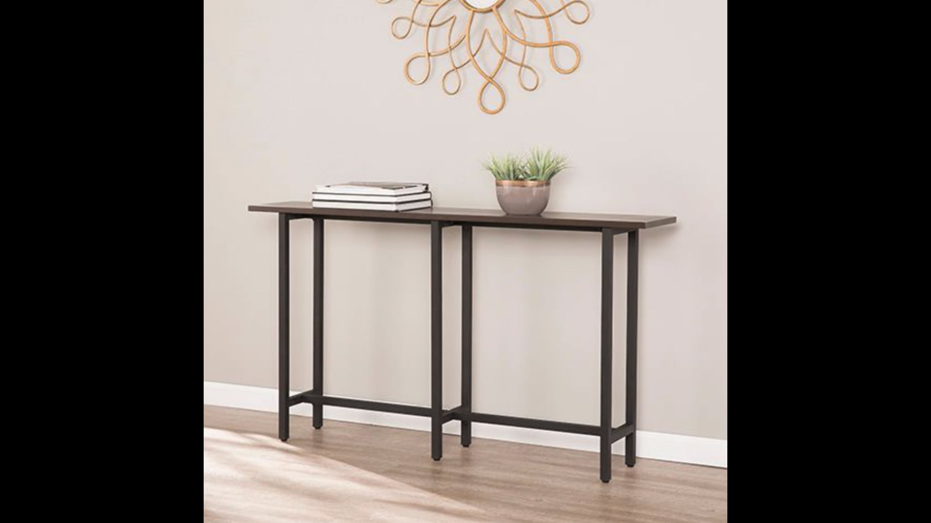 Rolling Long Narrow Console Table - Industrial - Console Tables - by ...