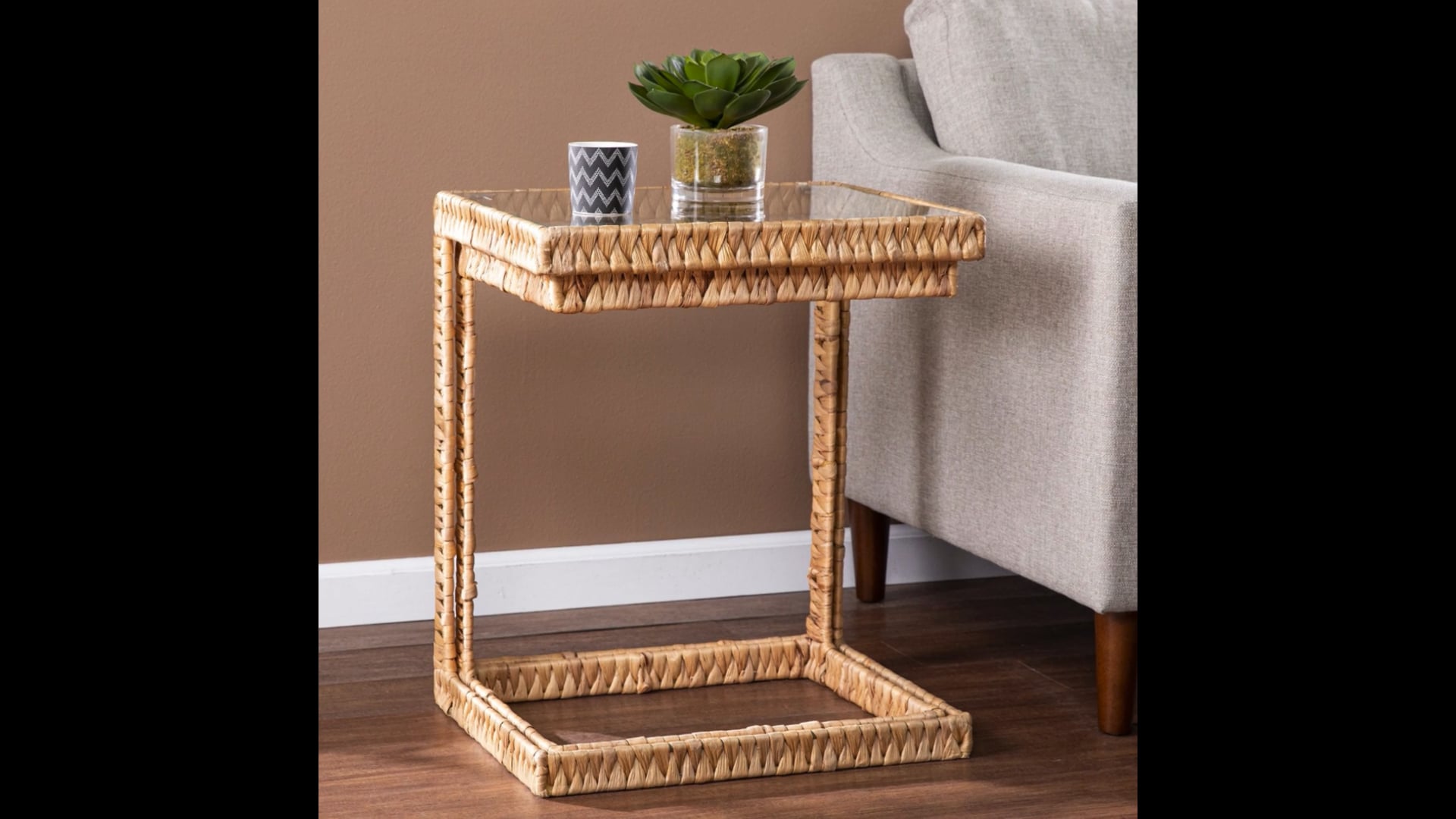 Hegarty Water Hyacinth C Tables 2-Piece Set - Beach Style - Side Tables ...