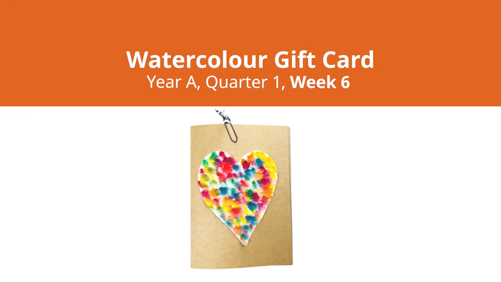 Week 6 - Watercolour Gift Card - Kindergarten Crafts on Vimeo