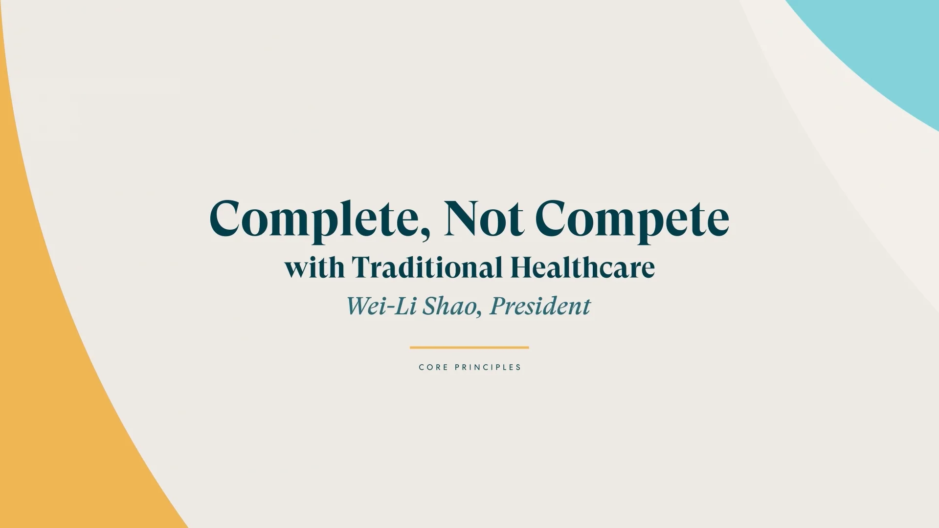 Complete, Not Compete on Vimeo