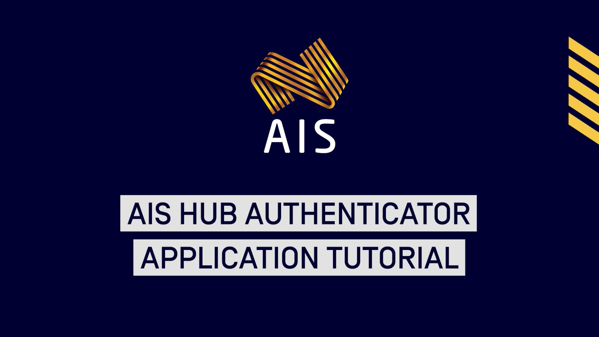 AIS Hub Authenticator App Login on Vimeo