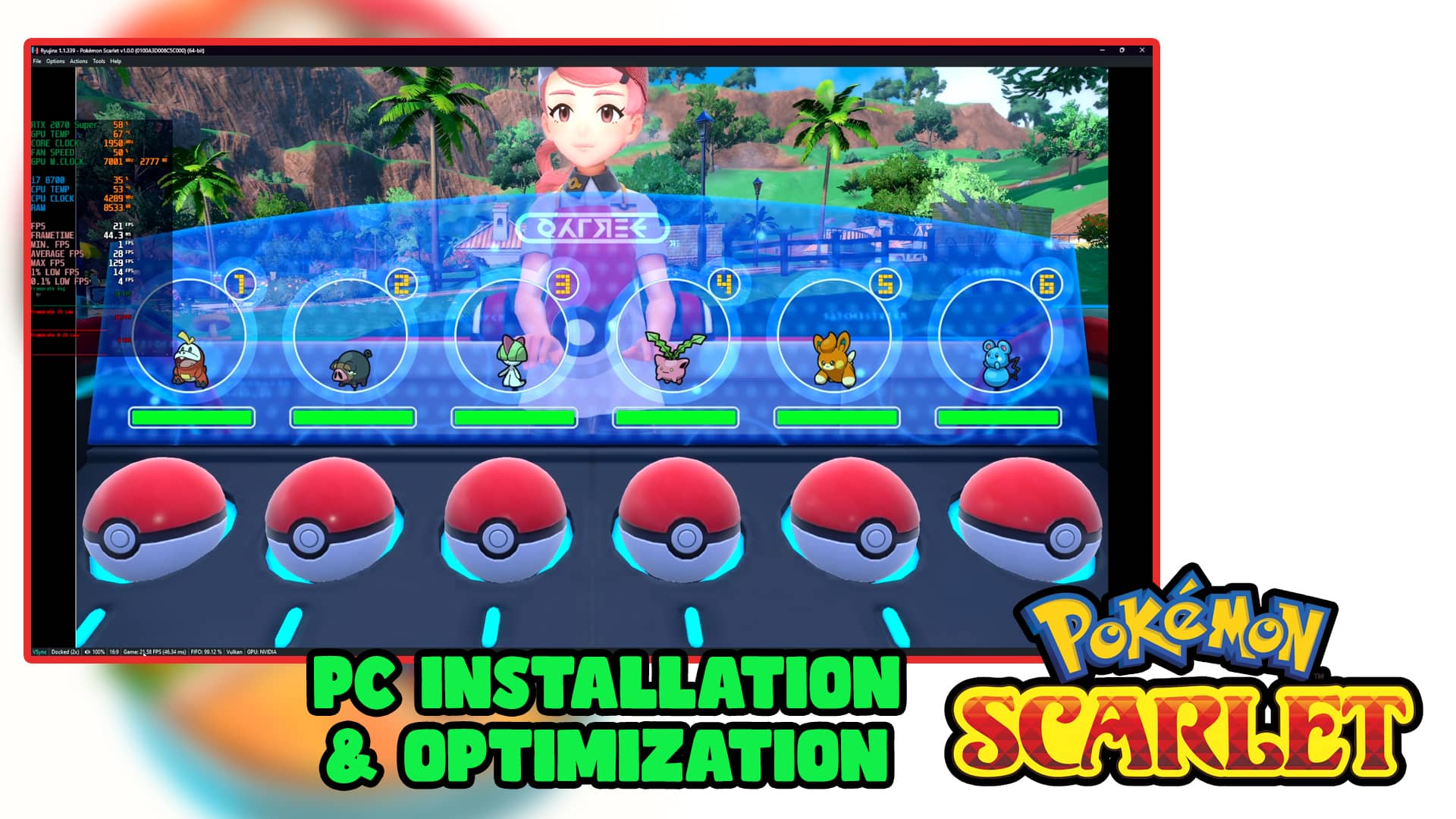 Pokémon Scarlet (XCI) PC Installation & Ryujinx Optimization on Vimeo