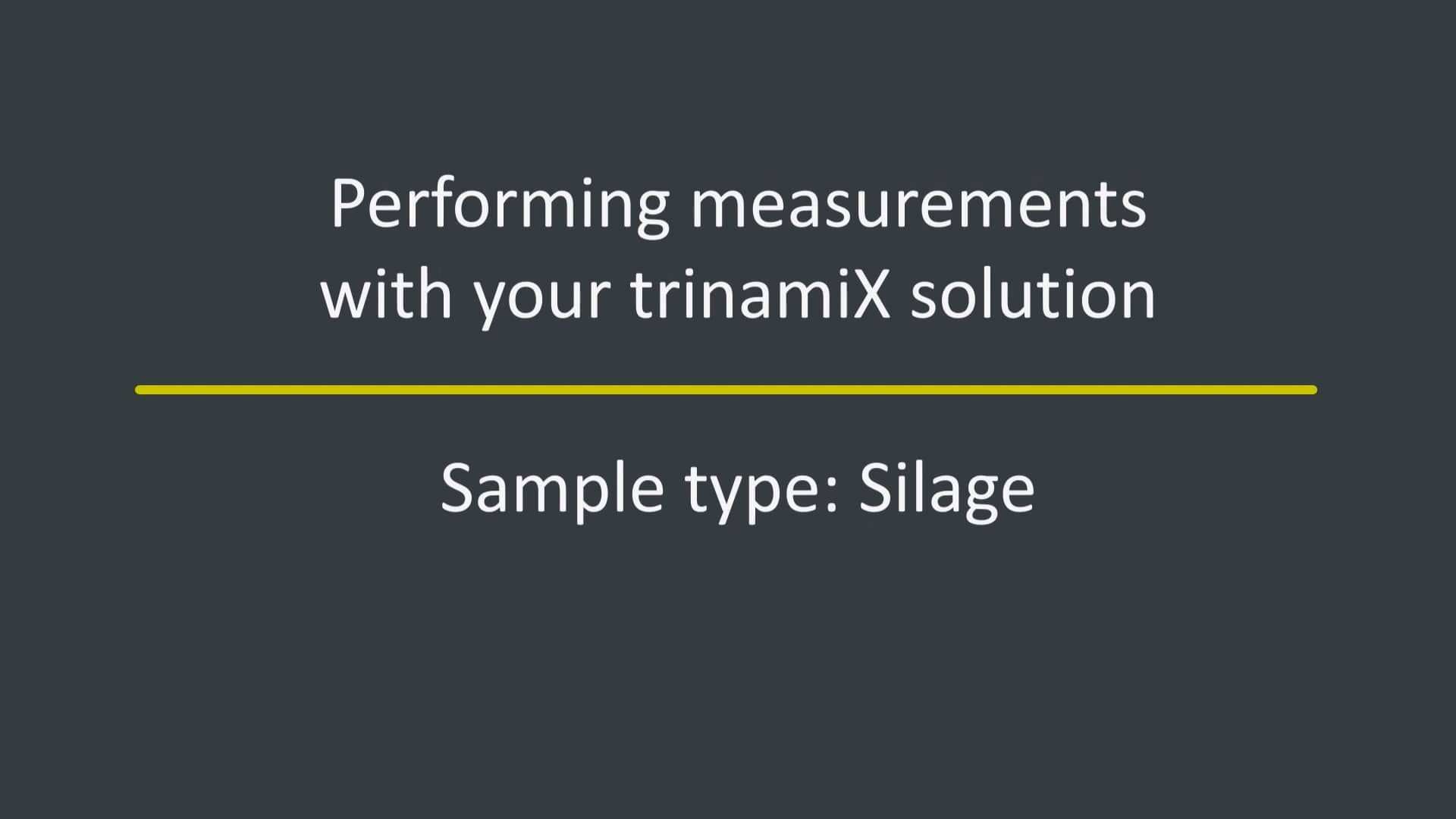 trinamiX Mobile NIR Spectroscopy Solution for Feed Analysis: Performing a silage measurement. on ...