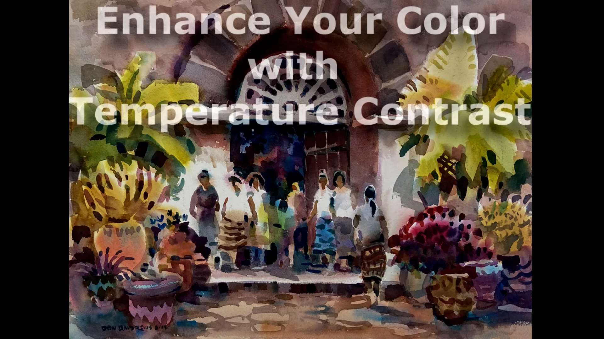 Watch ENHANCE THE COLOR OF YOUR WATERCOLOR PAINTINGS by doing this ...