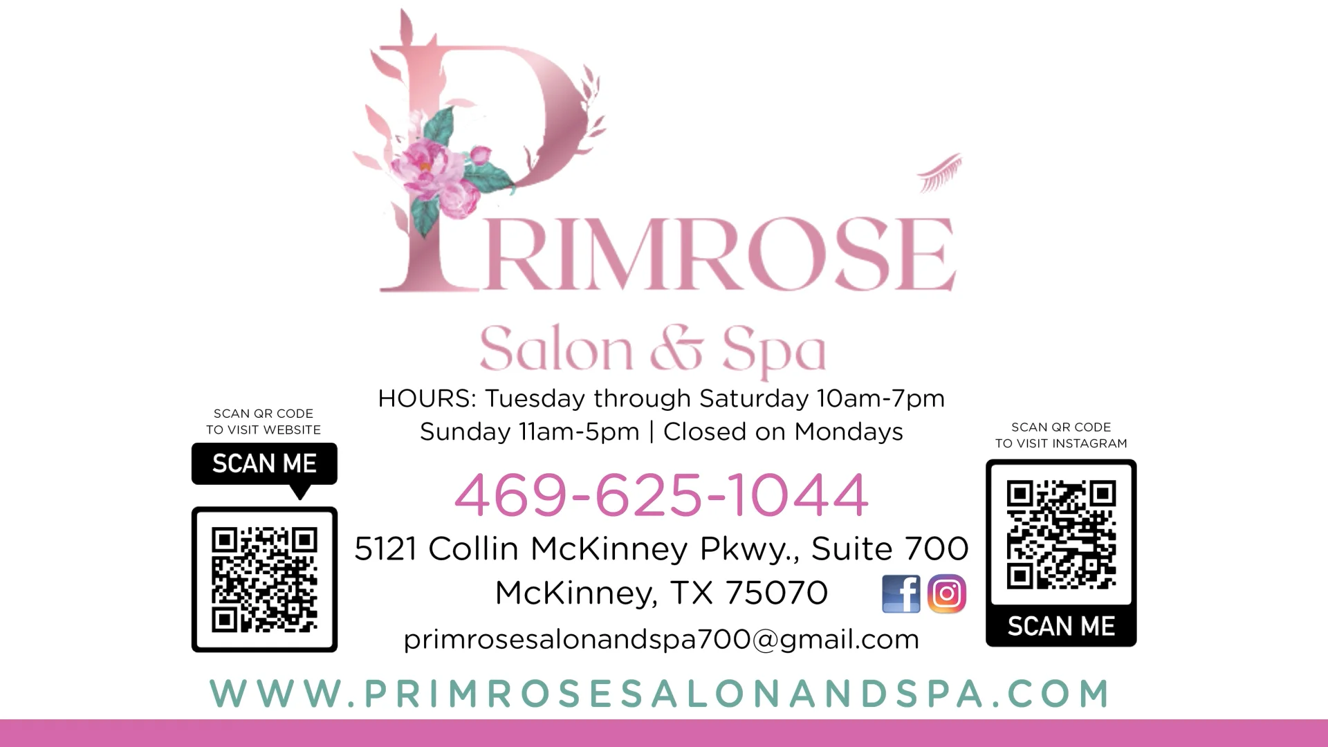 Primrose Salon and Spa L1566AG-16 on Vimeo