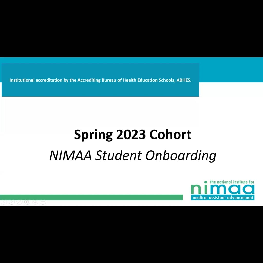NIMAA Onboarding Forms S23 on Vimeo