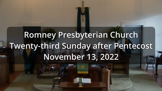 Romney Presbyterian Church – Come in to be Filled, Go out to Serve!