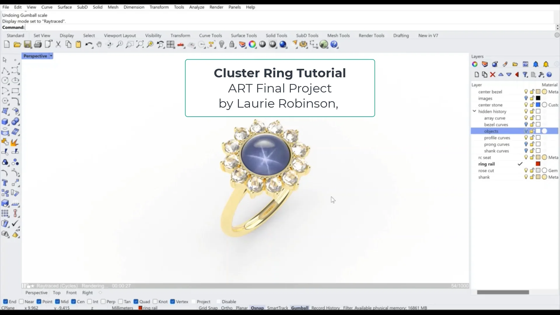 Cluster Ring Tutorial - Laurie Robinson, ART - Laurie Robinson ART-0 on Vimeo