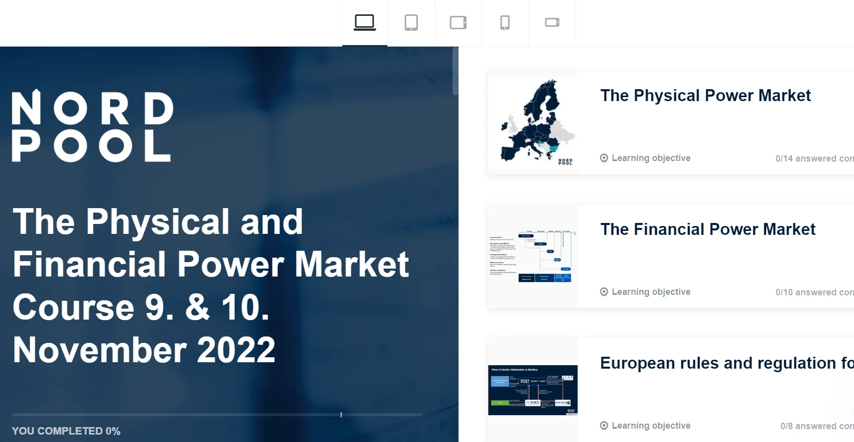 The Physical & Financial Power Markets 10. November 2022, by Nord Pool ...