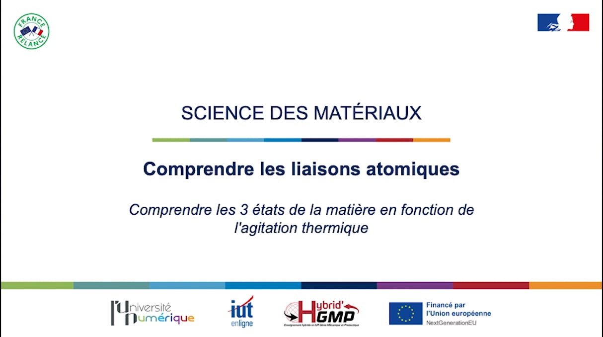 Comprendre les 3 états de la matière en fonction de l'agitation ...