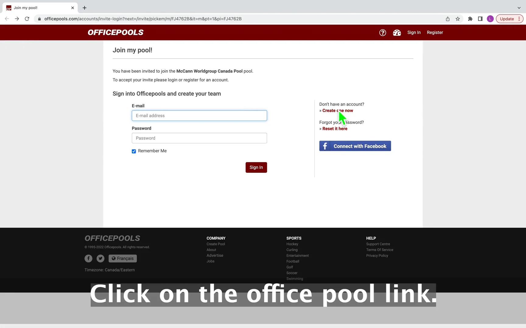 Office Pools Tutorial on Vimeo