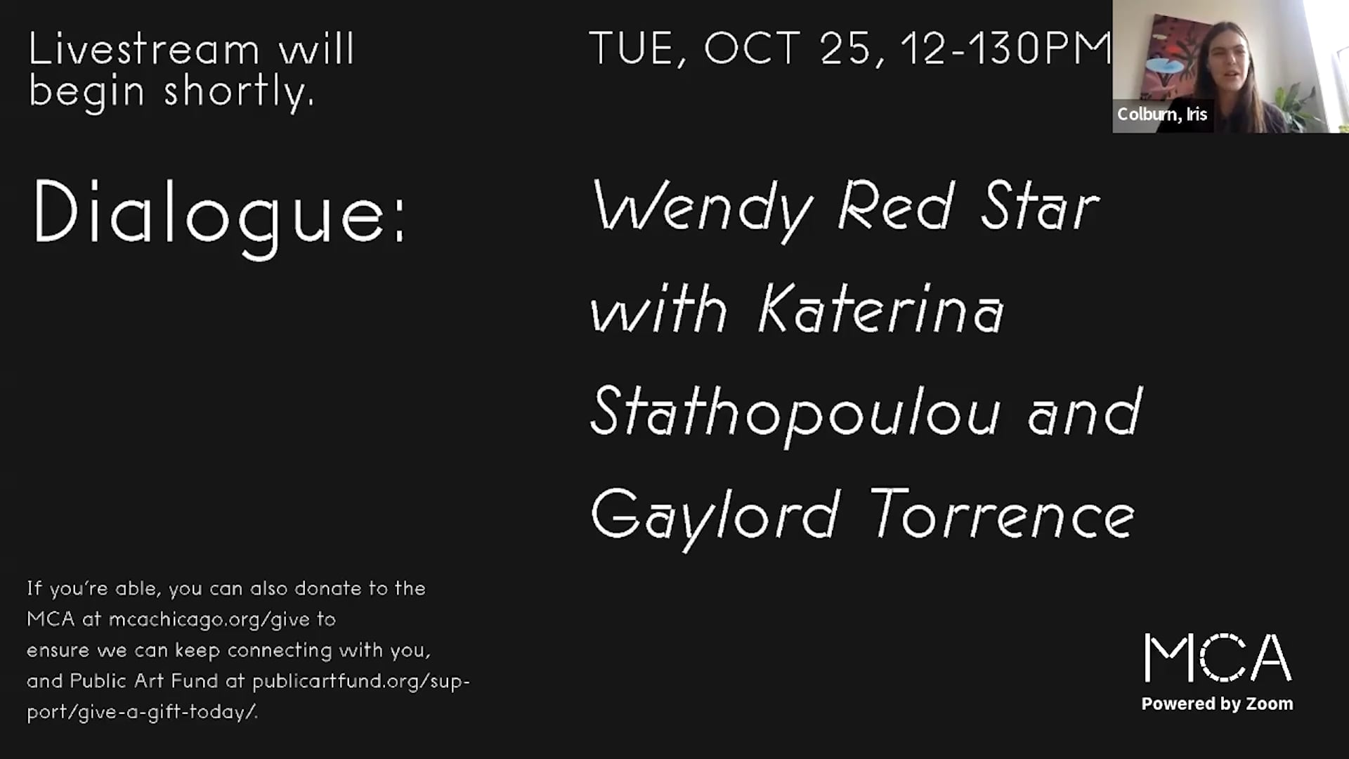 Dialogue: Wendy Red Star with Katerina Stathopoulou and Gaylord ...