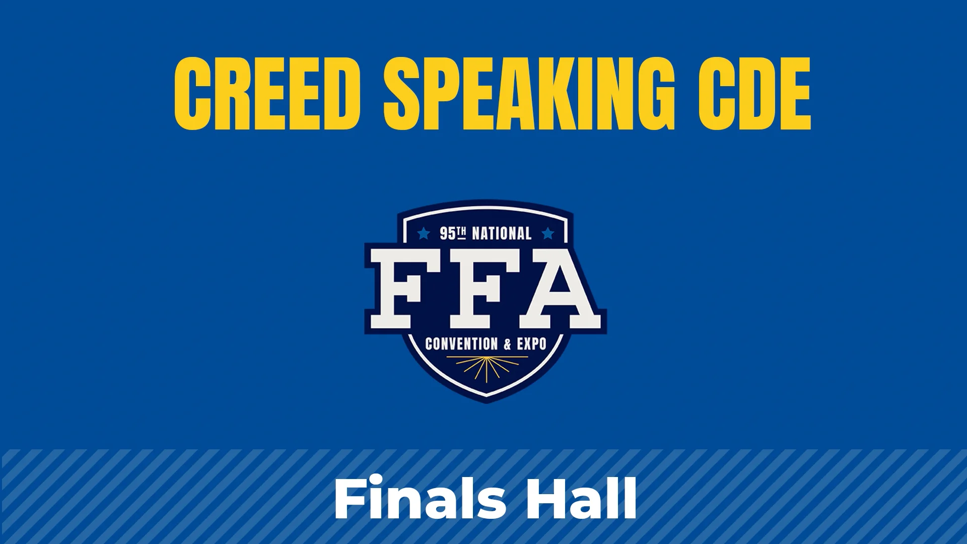 2022 Creed Speaking | Finals Hall