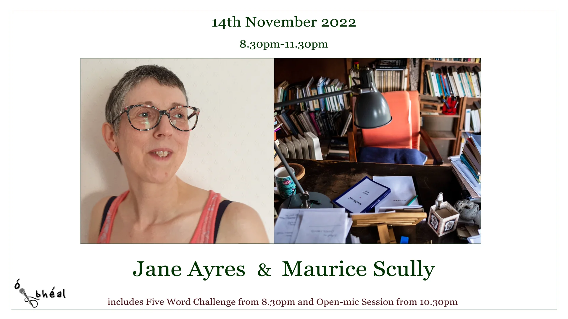 14th November 2022 - With Guests Jane Ayres & Maurice Scully on Vimeo