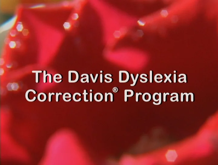 Davis Dyslexia Correction Program on Vimeo