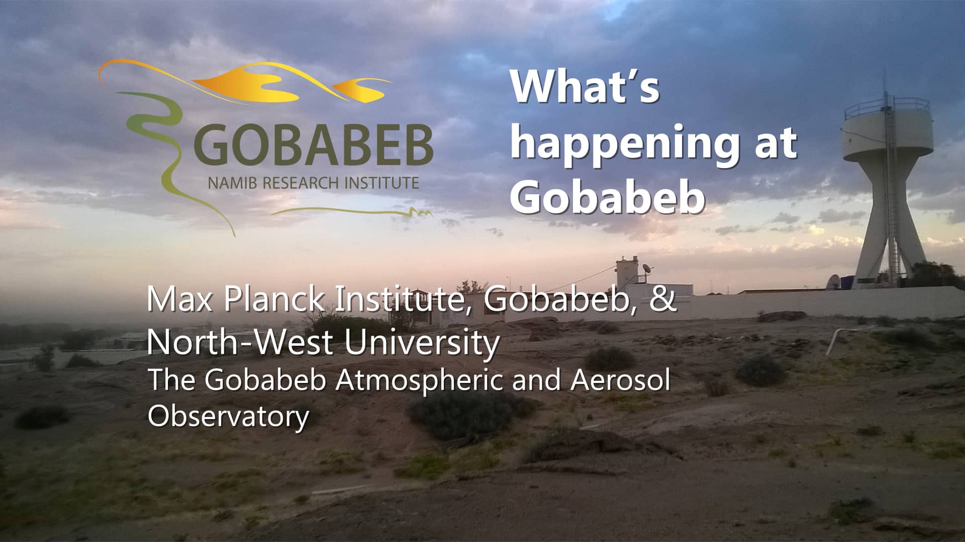 The Gobabeb Atmospheric & Aerosol Observatory on Vimeo