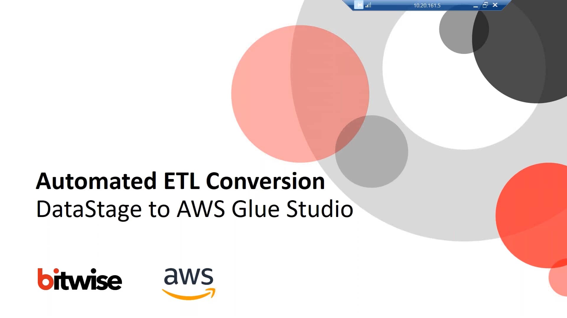 Demo: Automated ETL Migration from DataStage to AWS Glue on Vimeo
