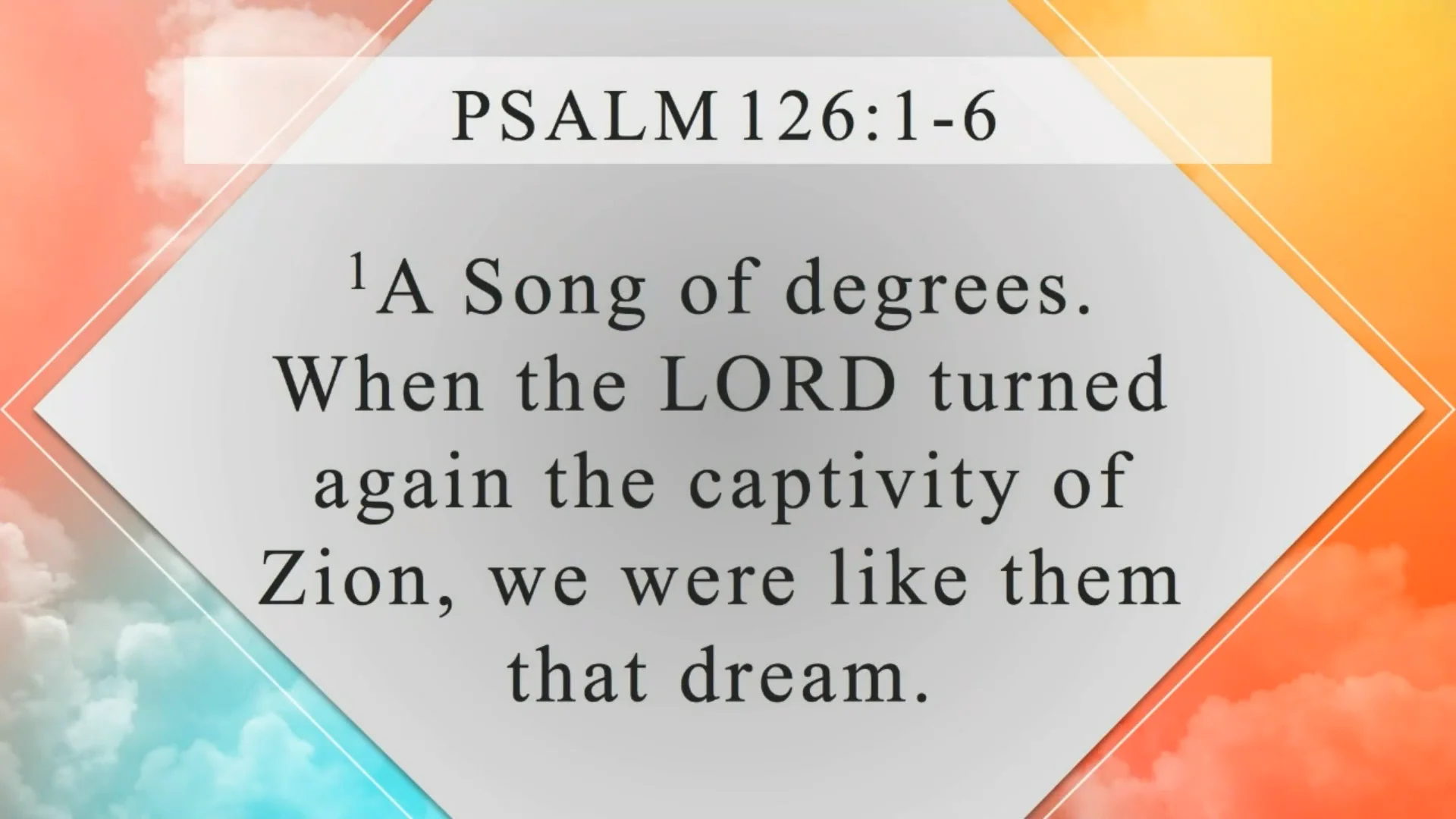 God Song: A Song of Degrees on Vimeo
